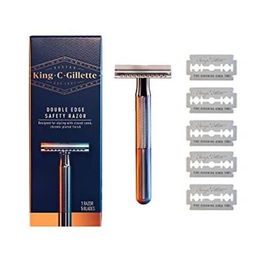 Buy GILLETTE KINGC DOUBLE EDGE RAZOR 5CT | Chemco Pharmacy
