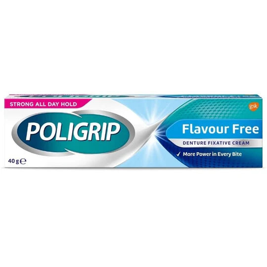 Buy POLIGRIP FLAVOUR FREE 40G TUBE | Chemco Pharmacy
