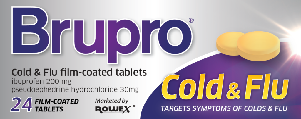 Brupro Ibuprofen Cold & Flu 24 Tablets – Chemco Pharmacy