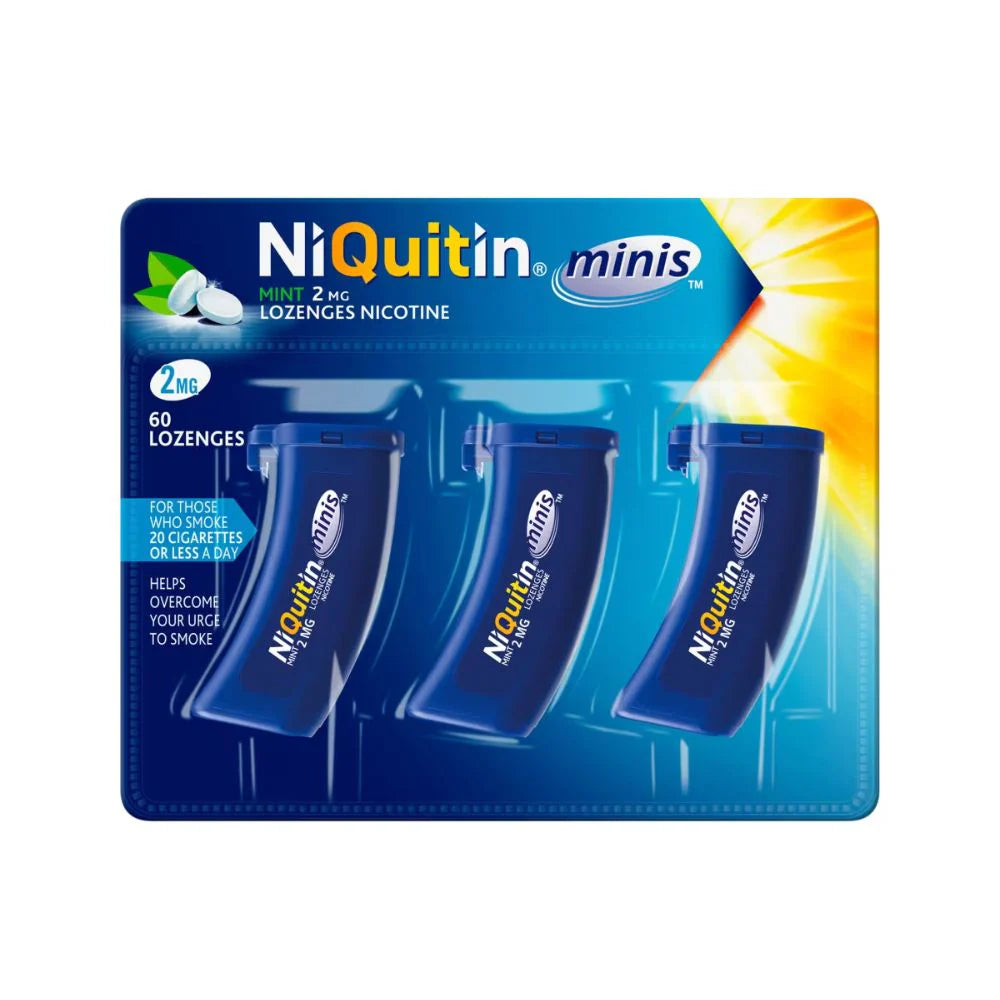 NiQuitin 2mg Mini Mint Lozenges 60pk – Chemco Pharmacy