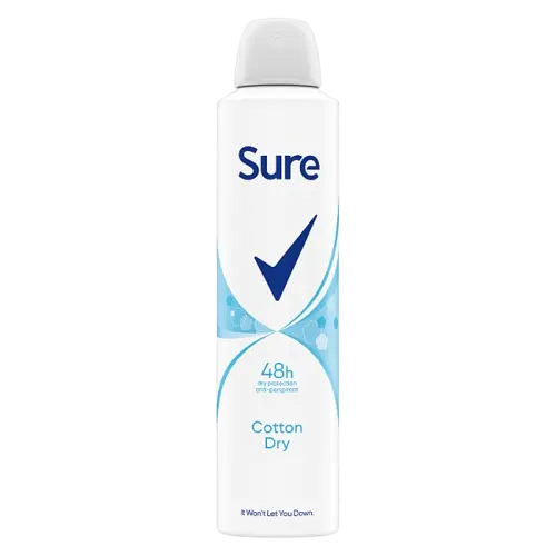 Buy SURE Ladies ANTIPERSPIRANT COTTON DRY 250ML | Chemco Pharmacy