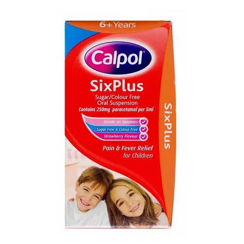 Buy CALPOL SIX PLUS SUGAR FREE ORAL SUSPENSION 70ML | Chemco Pharmacy